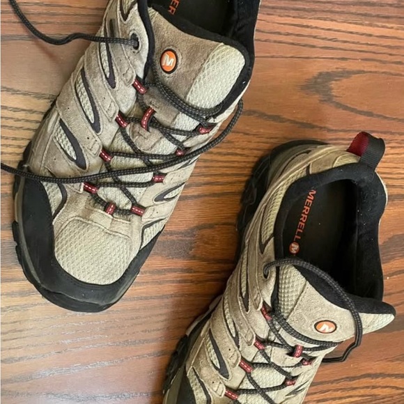 Merrell | Shoes | Merrell Moab Mens Tan Hiking Shoes 3w | Poshmark